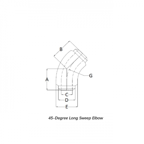 45-Degree Long Sweep Elbow for High Pressure Flowlines | AISI 4130 ...