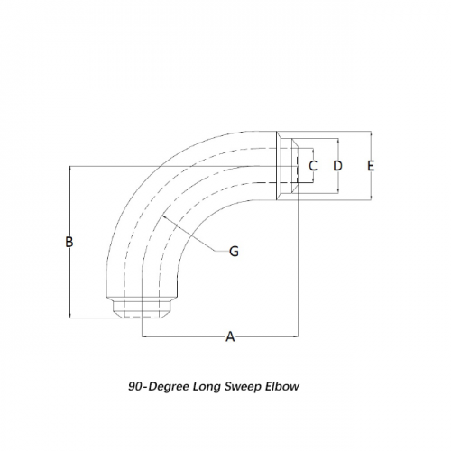 AISI 4130 4 Inch SCH XXS 90-Degree Long Sweep Elbow | High Pressure ...